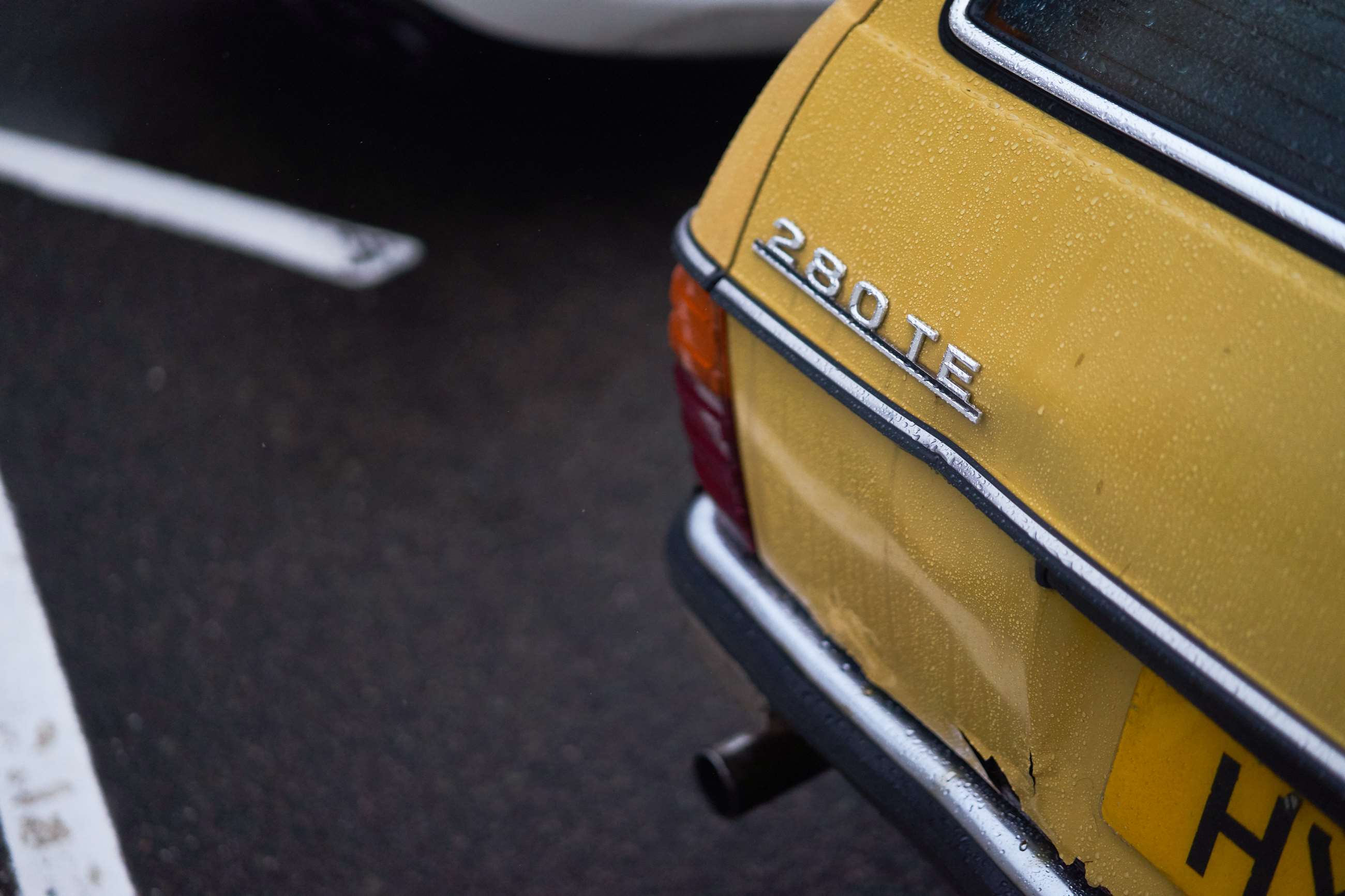 Who doesn’t love this mustard Mercedes W123 280 TE?