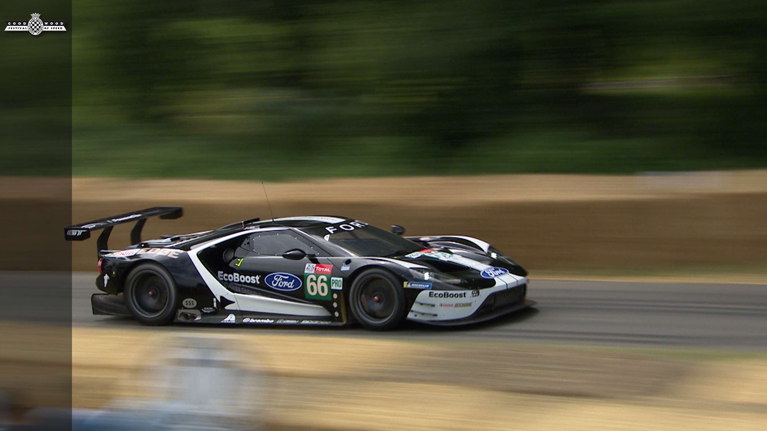 [Video] Final Le Mans Ford GT slides up FOS hill
