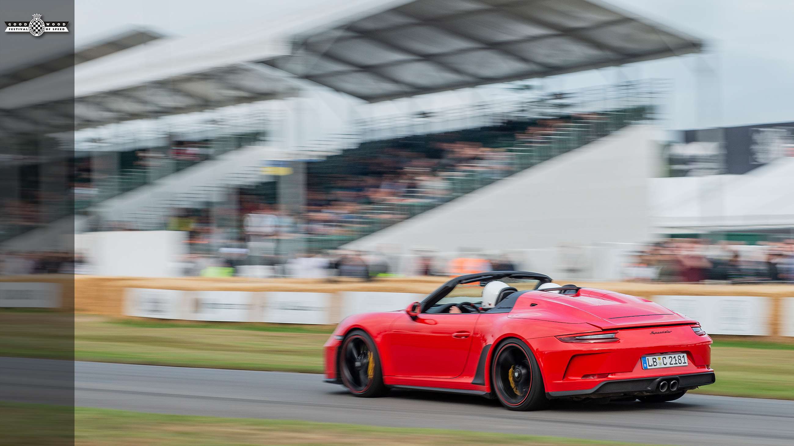 [Video] New Porsche 911 Speedster makes debut on FOS Hill