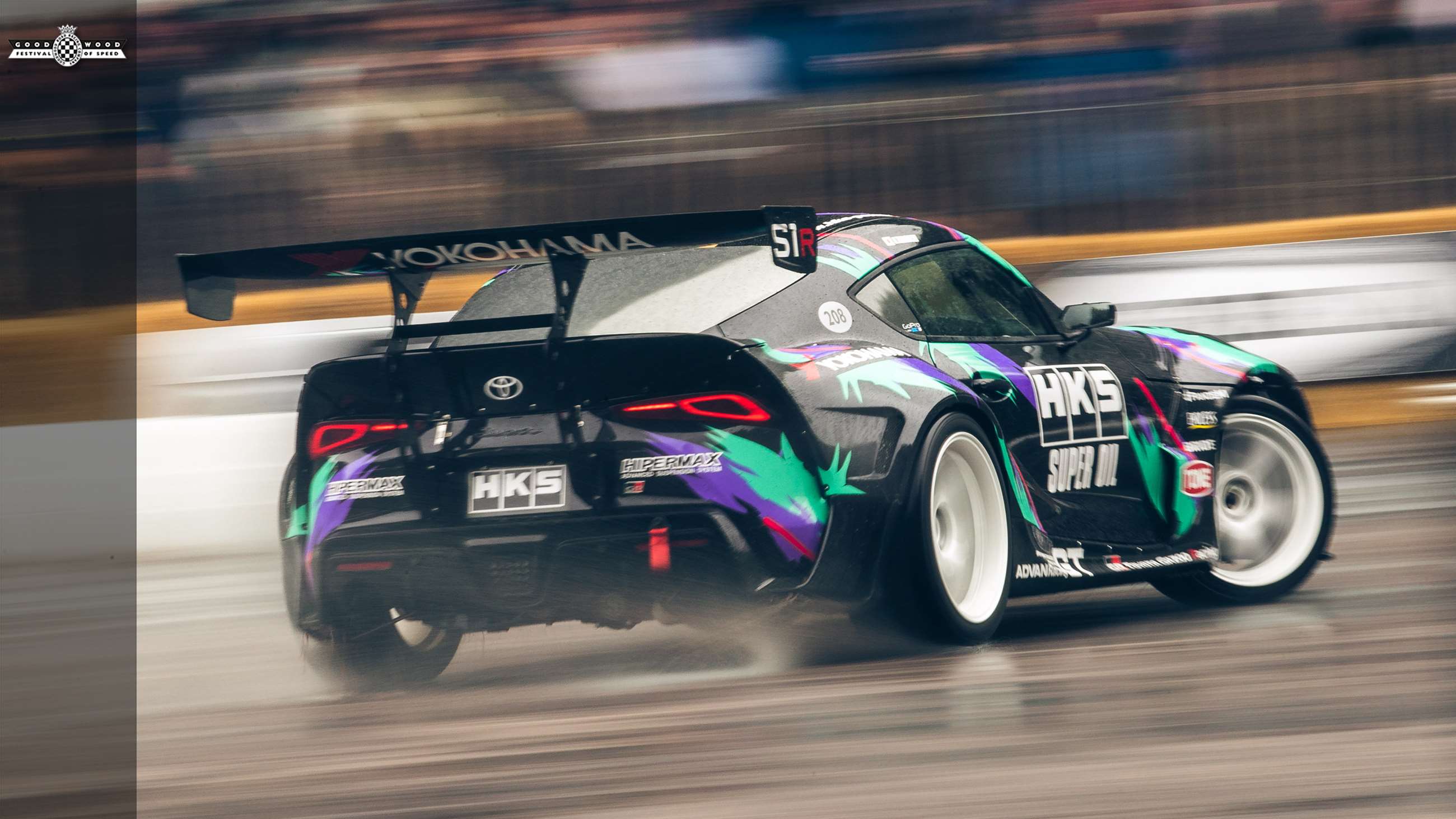 [Video] Incredible Toyota Supra GT4 Concept slides up the Hill at FOS