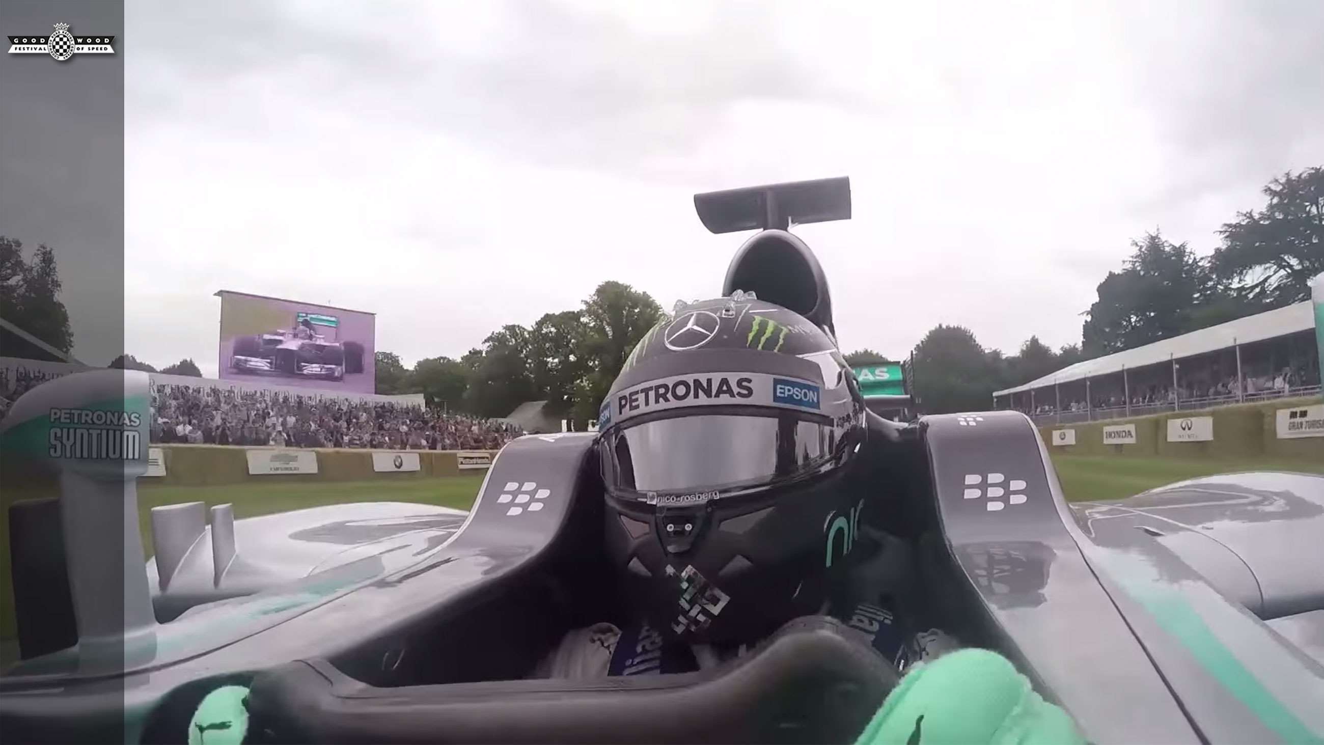 [Video] Driving a Mercedes F1 car flat-out round Goodwood | GRR