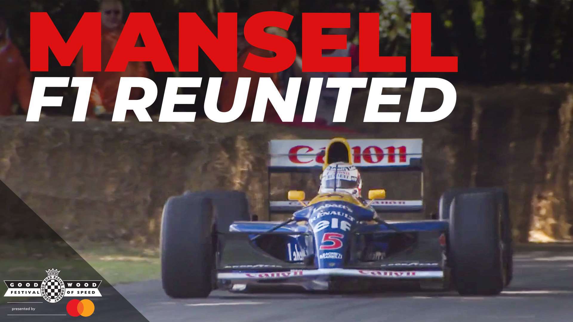 [Video] Nigel Mansell reunited with 1992 Williams at Goodwood | GRR