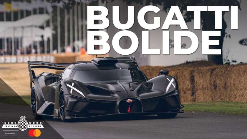 [Video] Bugatti Bolide debuts at the 2023 Festival of Speed | GRR