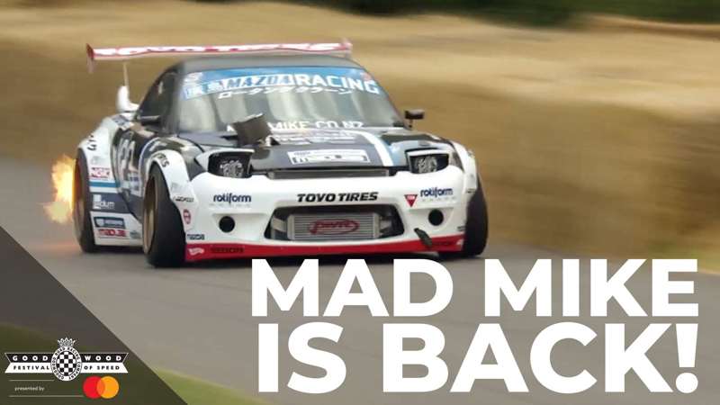 [Video] Mad Mike returns to Goodwood with flame-spitting RX-7 | GRR