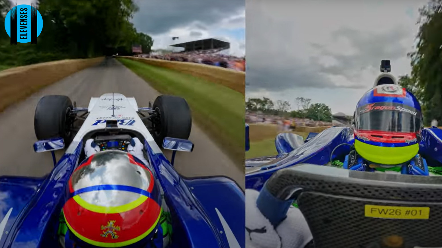 [Video] Montoya and his FW26 charge up the Festival of Speed Hill | GRR