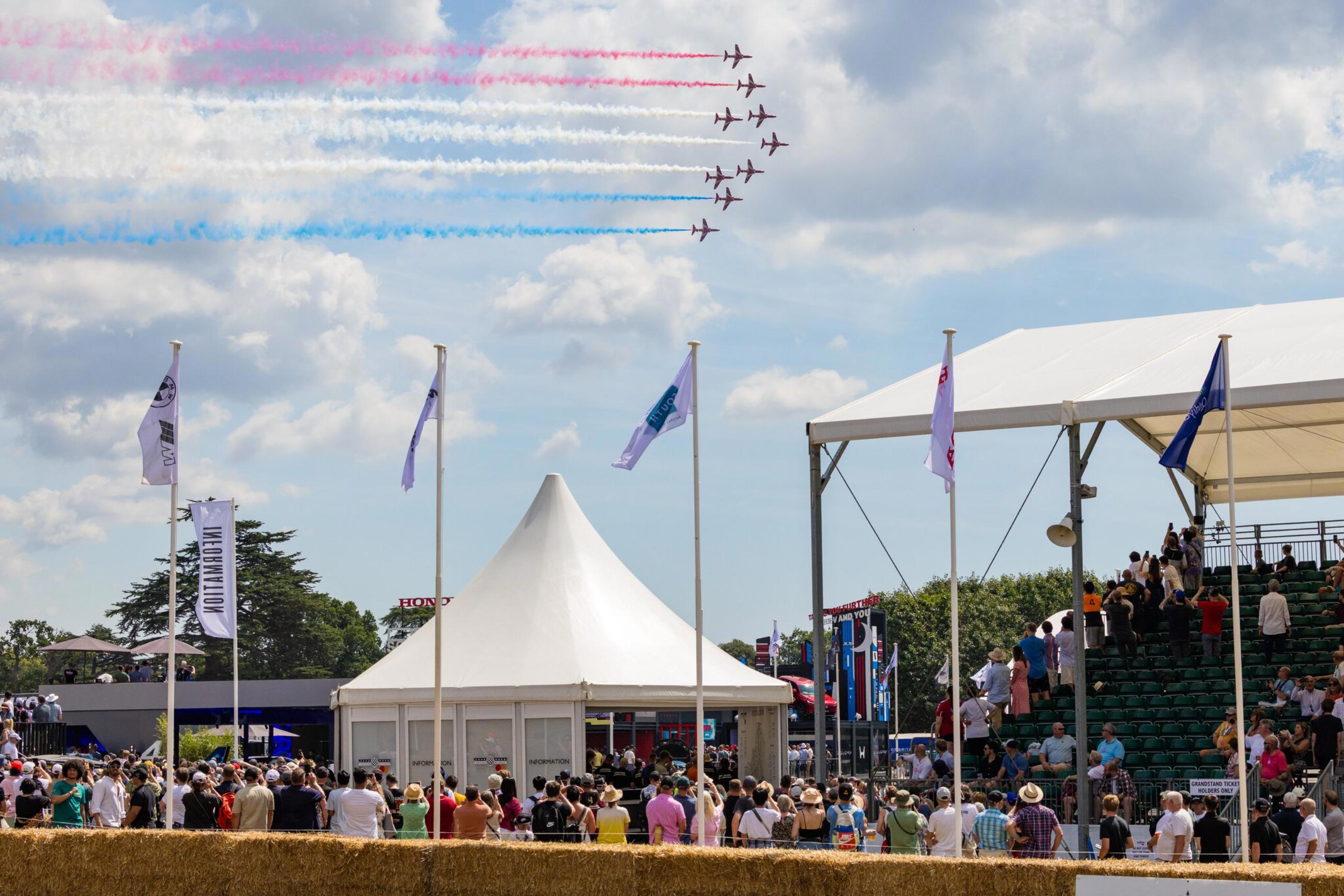 Red Arrows roar above Festival of Speed | GRR