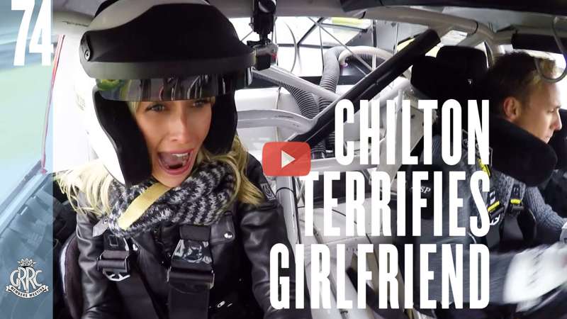 Video: F1 Star Chilton Terrifies Girlfriend In 800hp NASCAR Donuts