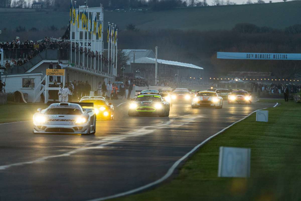 GT1 perfection into the dusk at Goodwood | GRR