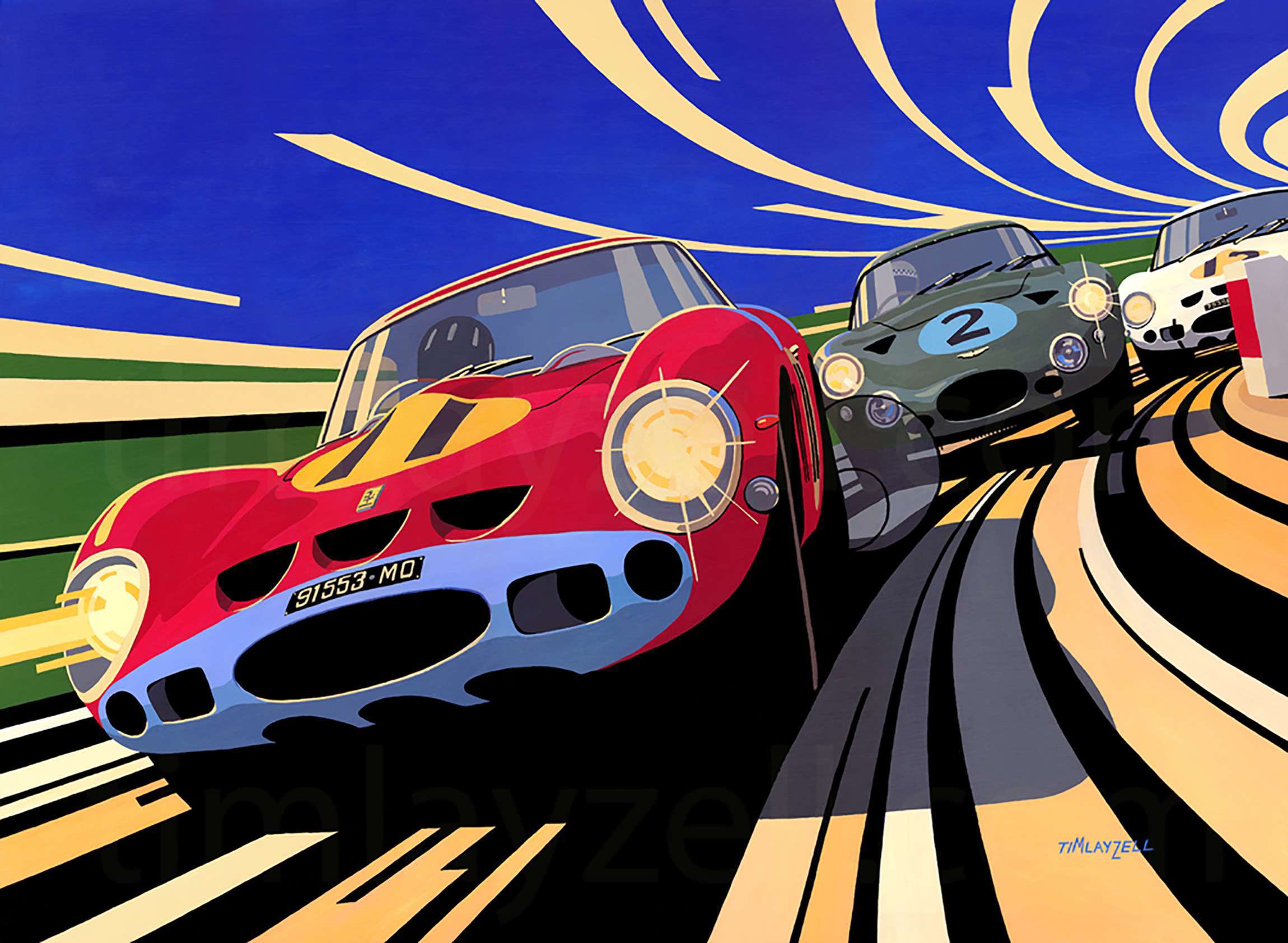 Tim Layzell's Motorsport pop-art is the ultimate eye-candy