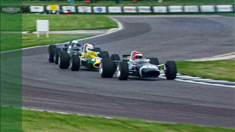 [Video] Mighty V12 BRM battles V8 F1 Lotus and F2 Lotus at Goodwood | GRR