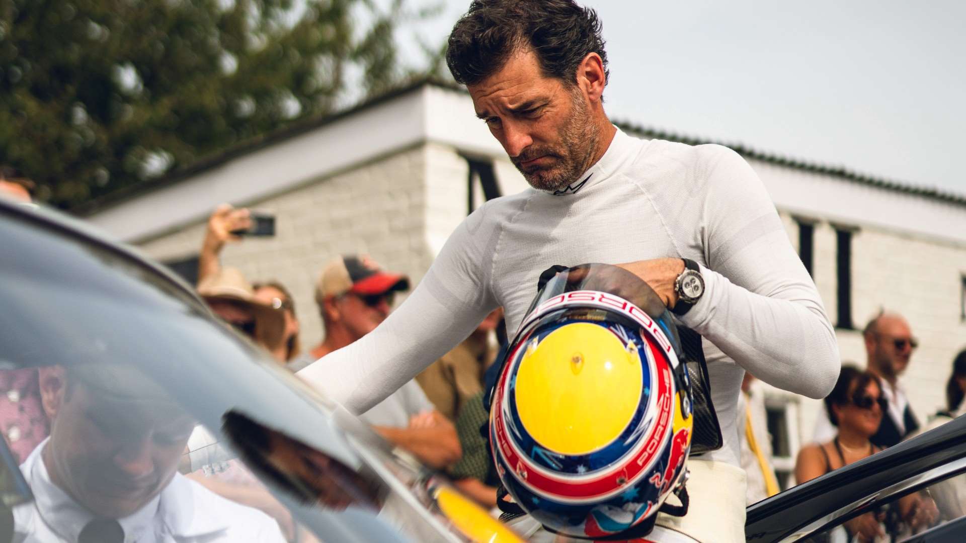 Mark Webber is loving driving flat-out at the Goodwood Revival | GRR