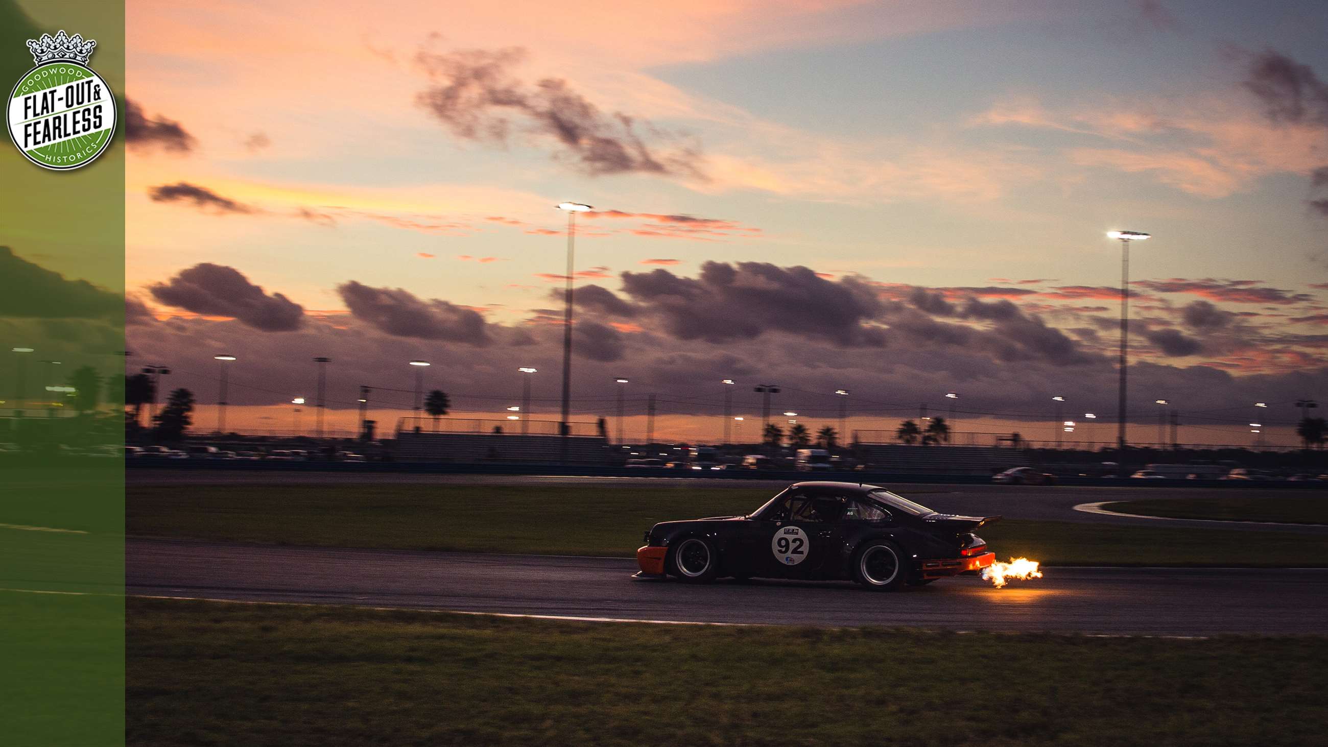 Daytona's banking is so big it makes racing cars look like slot cars