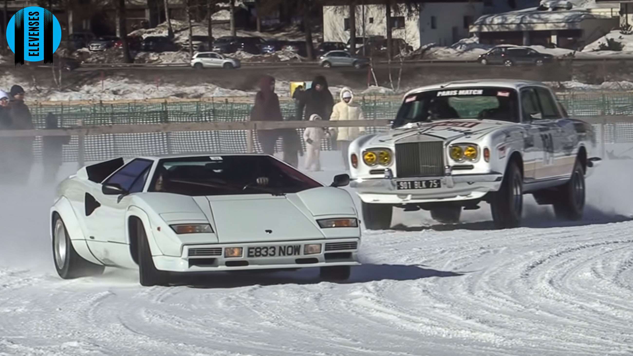 [Video] Countach vs. rally Rolls-Royce ice track battle | GRR