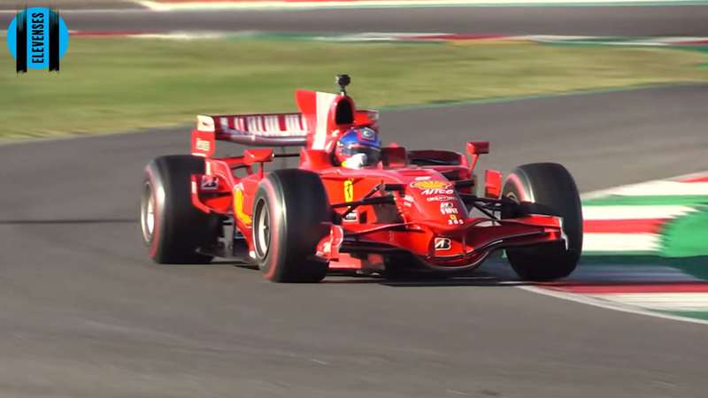 [Video] Montoya flat-out in Ferrari F2008 F1 car | GRR