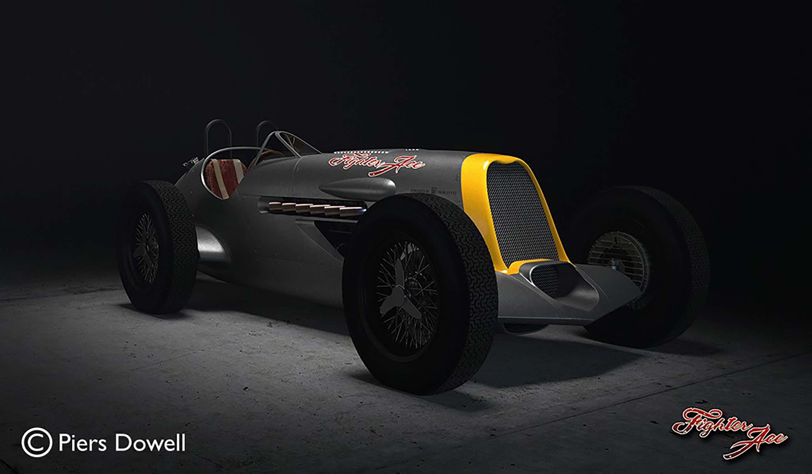 Spitfire Engine Car