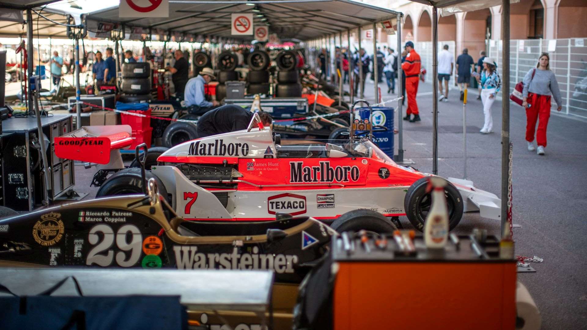 Classic F1 slumbers in the 2024 Monaco Historic paddocks | GRR