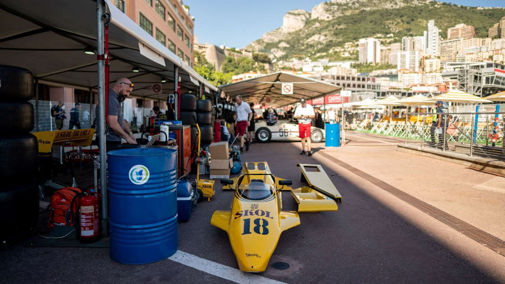 Classic F1 slumbers in the 2024 Monaco Historic paddocks | GRR