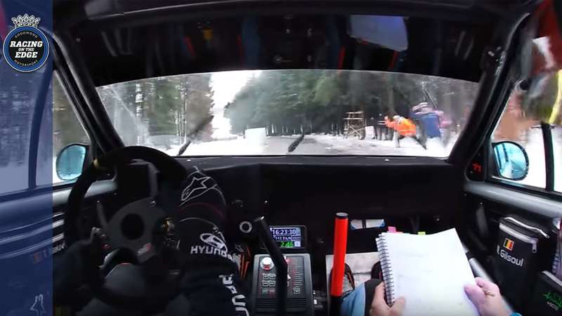 [Video] watch Thierry Neuville drift an old rally car on his weekend off