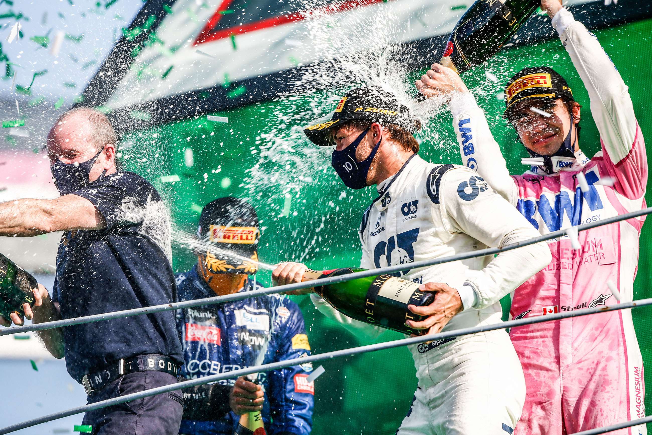 Pierre Gasly Sitting On Podium 2020 Italian Grand Prix Race Report