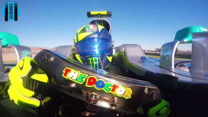 [Video] Onboard Valentino Rossi drives Hamilton’s F1 car | GRR