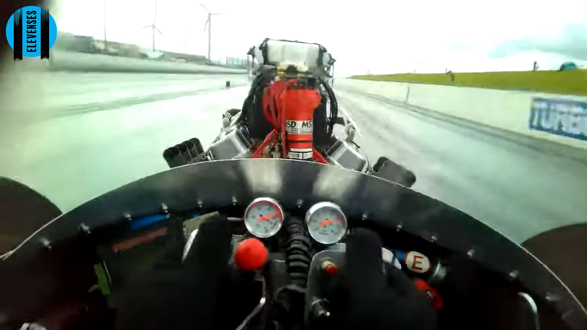 [Video] When your dragster's parachute fails at 220mph | GRR