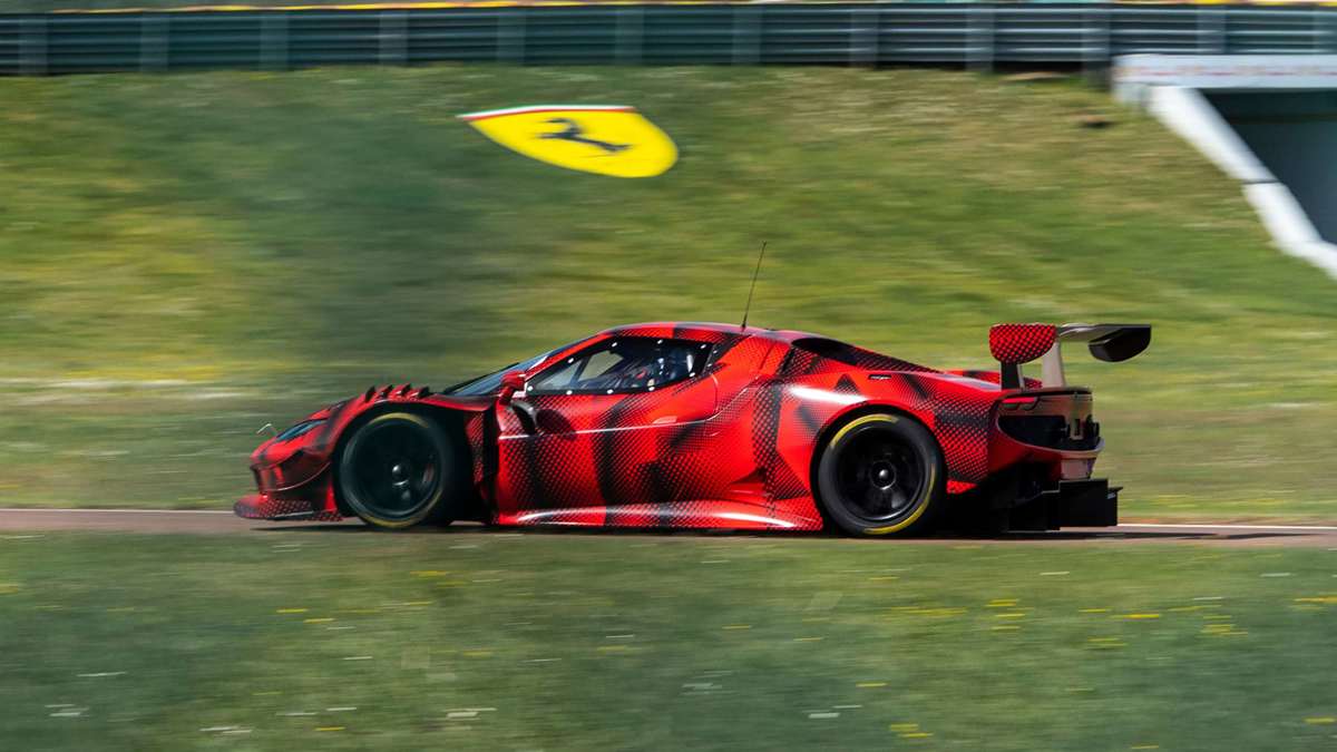 Ferrari's new 296 GT3 pictured on track | GRR