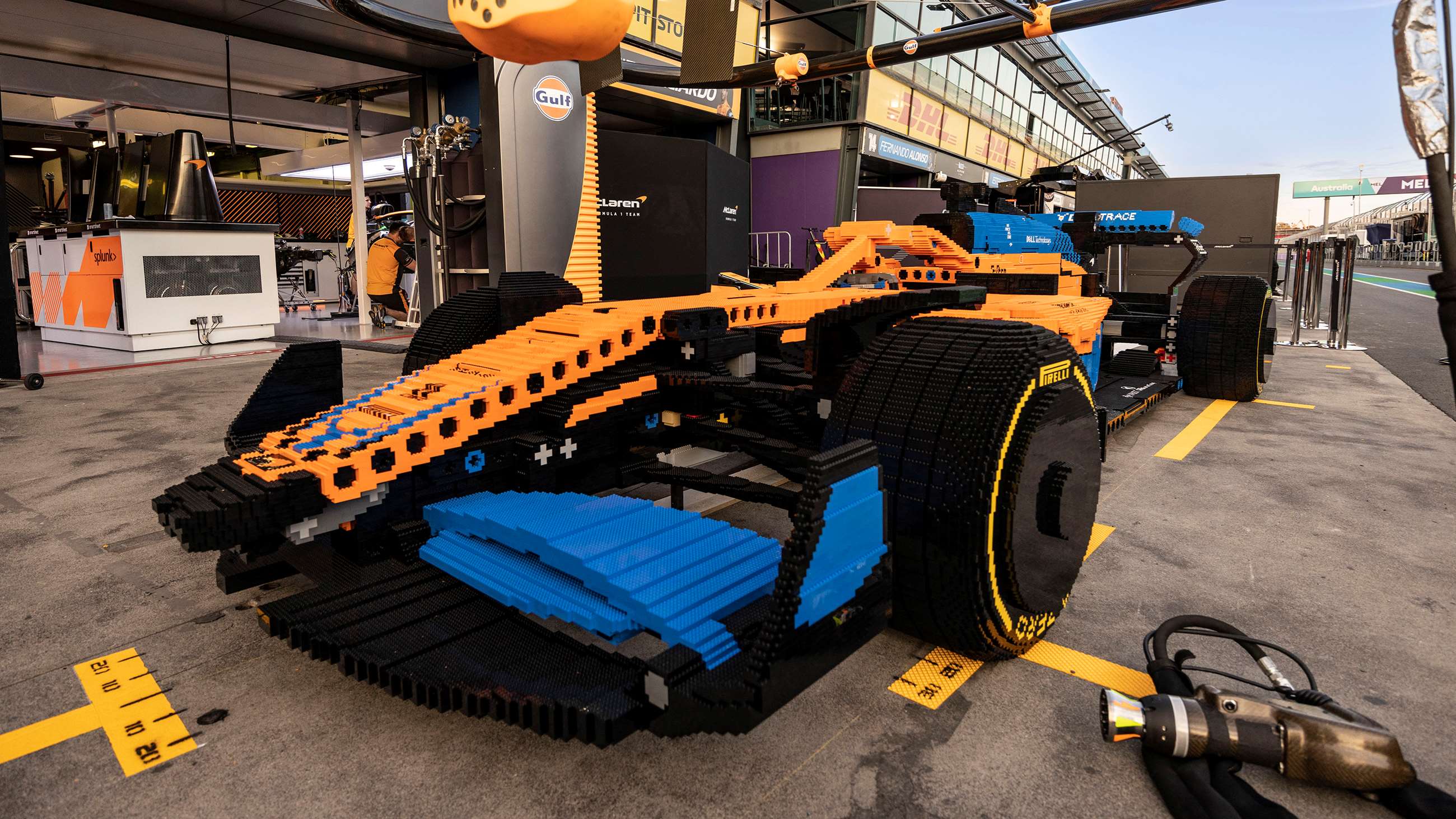 This is a full-size McLaren F1 car made of Lego | GRR