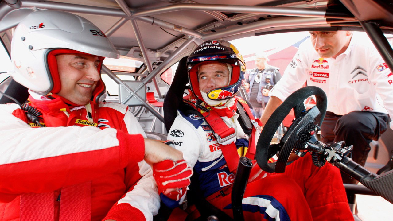 Driving a full works WRC rally car with Sébastien Loeb | GRR