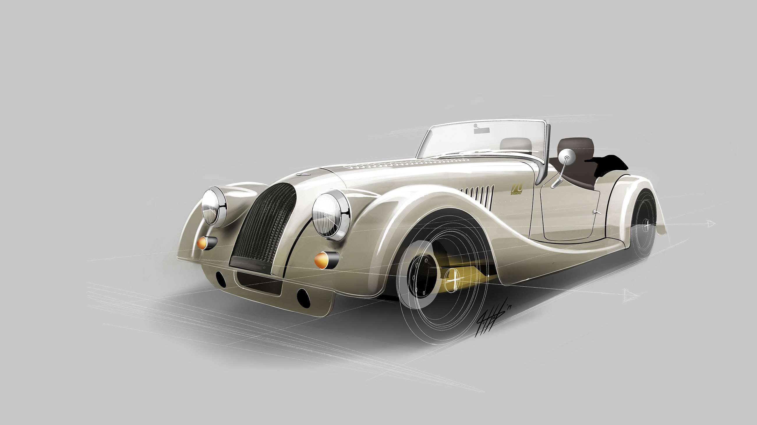 The Morgan Plus 4 70th Anniversary Edition has a gold-painted chassis | GRR