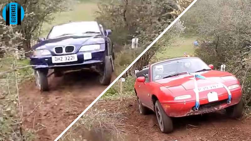 [Video] Watch lifted MX-5s and BMWs bounce up a hillside | GRR