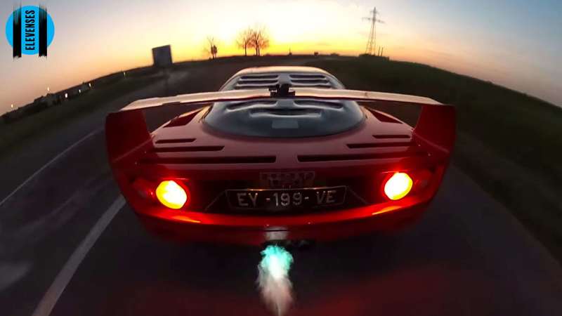 [Video] Ferrari F40's stunning sunset flame-off | GRR