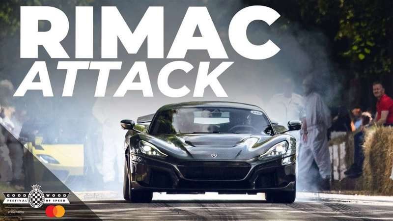 Video 2 000ps Rimac Nevera Attacks Goodwood Hillclimb Grr