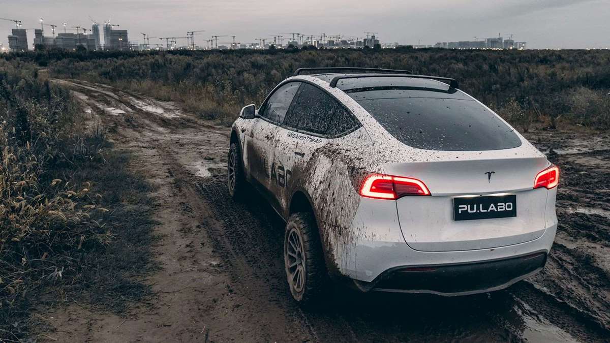Lifted Tesla Model Y is a metropolitan mudder | GRR
