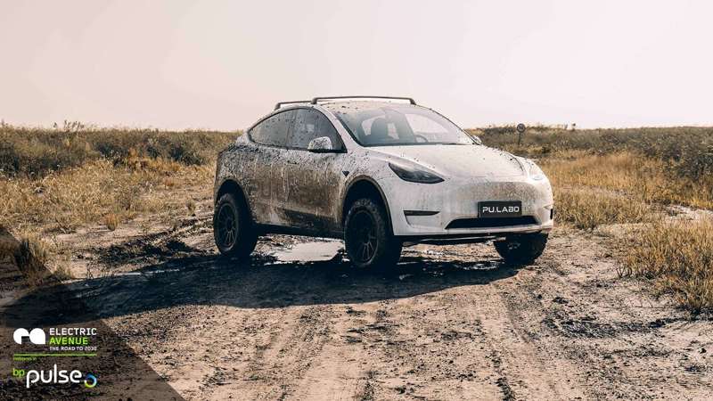 Lifted Tesla Model Y is a metropolitan mudder | GRR