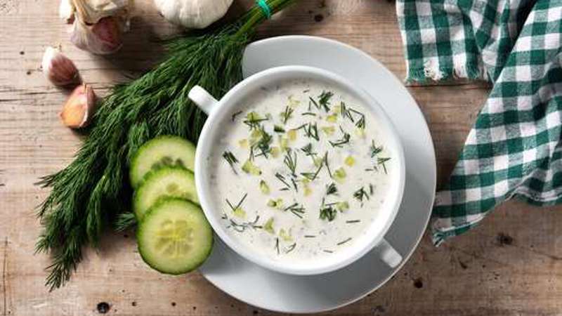 Gut Friendly Chilled Cucumber & Kefir Summer Soup Recipe